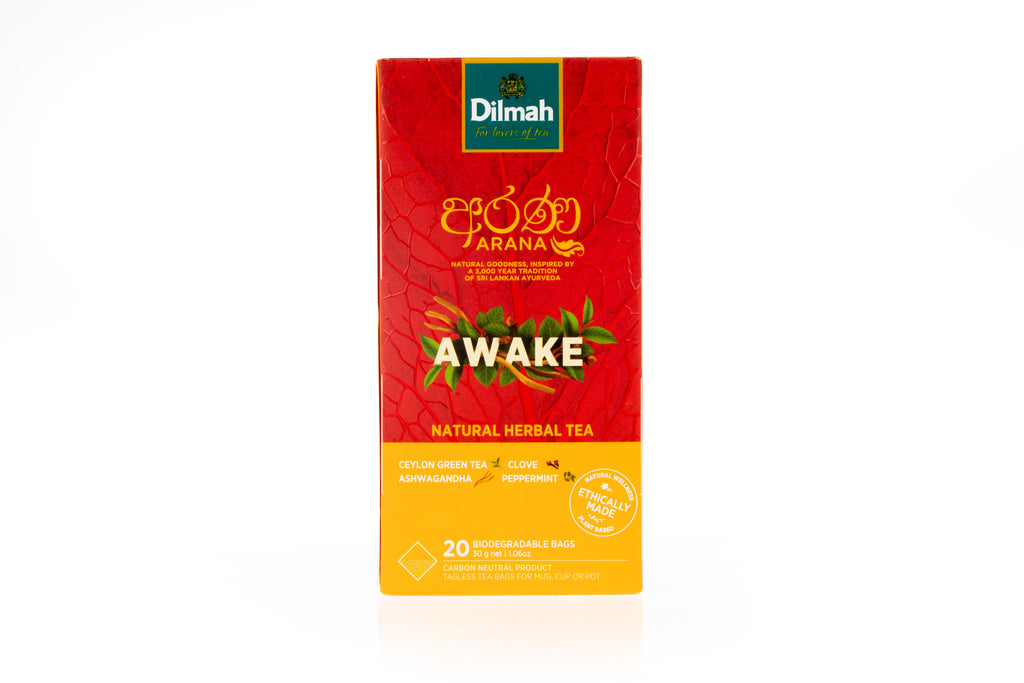 Awake - Arana Natural Herbal Tea- 20 Tagless Tea Bags – Dilmah-Singapore