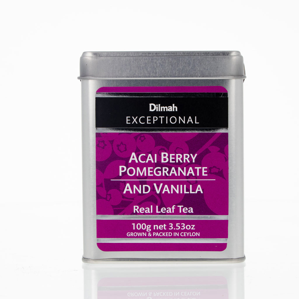 EXCEPTIONAL ACAI BERRY WITH POMEGRANATE & VANILLA - 100G LEAF TEA ...